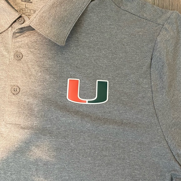 adidas | Shirts | Miami Hurricanes Adidas Polo Shirt | Poshmark